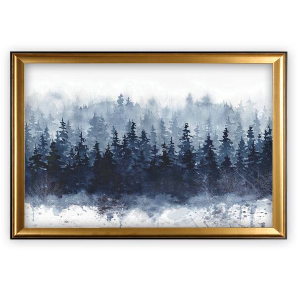Indigo Forest - Gold Frame - Bed Bath & Beyond - 15367385