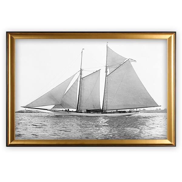 Sailing Yacht VII - Gold Frame - Bed Bath & Beyond - 15369007