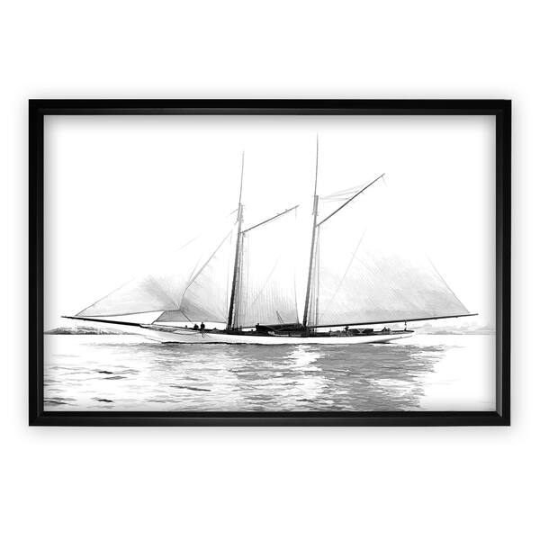 Sailing Yacht I - Black Frame - Bed Bath & Beyond - 15369098