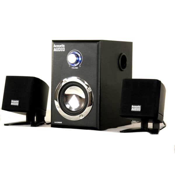 Acoustic Audio AA3009 200-watt 2.1-channel Powered Subwoofer Computer ...