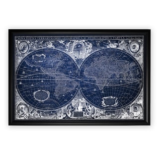 Blue Treasure Map - Black Frame - Bed Bath & Beyond - 15390740