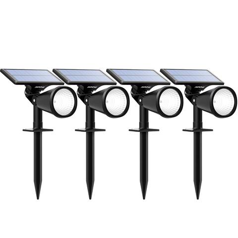 Solar Powered Landscape Lighting Spotlight Wall Light Auto On/Off for ...