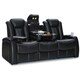 Seatcraft Republic Leather Home Theater Seating Power Recline Sofa with ...