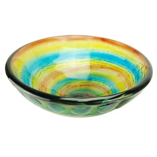 Fontaine Rainbow Swirl Glass Vessel Sink - Bed Bath & Beyond - 1544011
