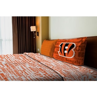 NFL 820 Bengals Twin Sheet Set Anthem - Bed Bath & Beyond - 15616831