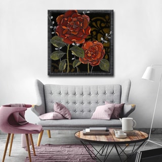 Ready2HangArt Canvas Art 'Gilt Slate Flora II' by Hope Hansen - Bed ...