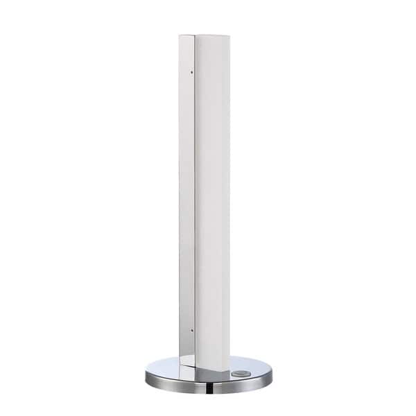 Strate Series Chrome/White LED Table Lamp - Bed Bath & Beyond - 15636083