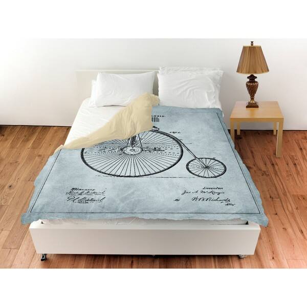Oliver Gal 'McKenzie Velocipede, 1881 - Gray' Duvet Cover - Bed Bath ...