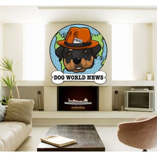 Full Color Dog Press Full Color Decal, Full color sticker, colored Dog ...