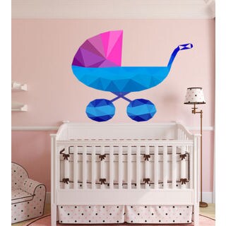 Full Color Baby carriage Full Color Decal, Full color sticker, colored ...