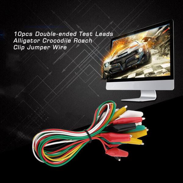 Double-ended Test Leads Alligator Crocodile Roach Clip Jumper Wire (Box ...
