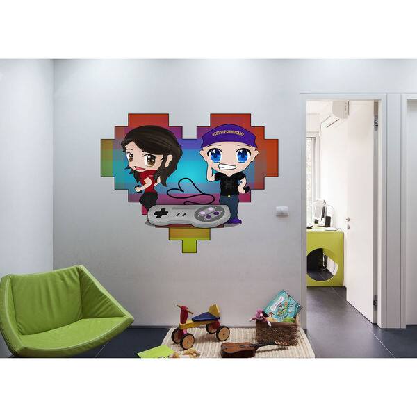 Full Color Heart computer games Full Color Decal, Full color sticker ...