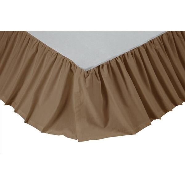 Primitive Bedding VHC Solid Color Bed Skirts Gathered Cotton - On Sale - Bed Bath & Beyond ...