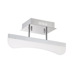Bow Series Chrome 15-inch LED Semi-flush Light - Bed Bath & Beyond ...