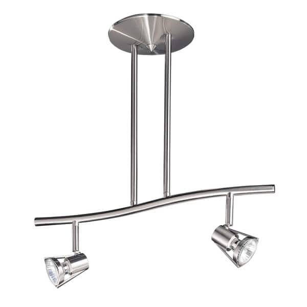 SORELLA series 2-LightSatin Nickel fixed rail fixture - Bed Bath & Beyond - 15649921