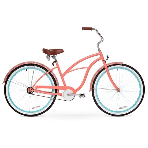 26" sixthreezero Paisley Single Speed Beach Cruiser Women's Bicycle ...