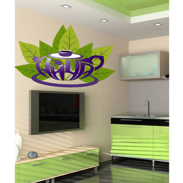 Full Color A cup of tea Full Color Decal, Full color sticker, colored A ...
