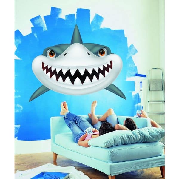 Full Color Shark Full Color Decal, Full color sticker, colored Shark ...