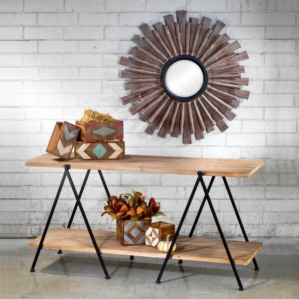 Wood/Metal 2-tier Display Shelf - Bed Bath & Beyond - 15859799