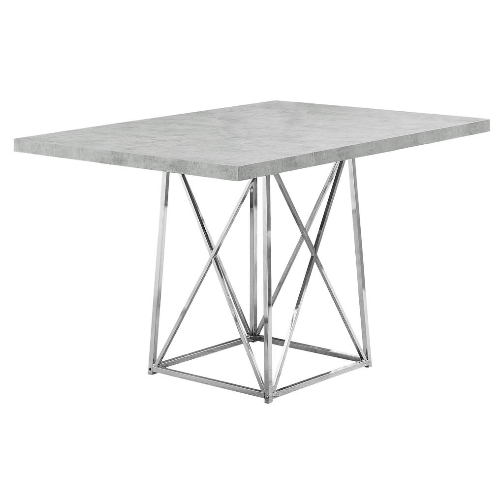 Dining Table, 48" Rectangular, Small, Kitchen, Dining Room, Metal ...
