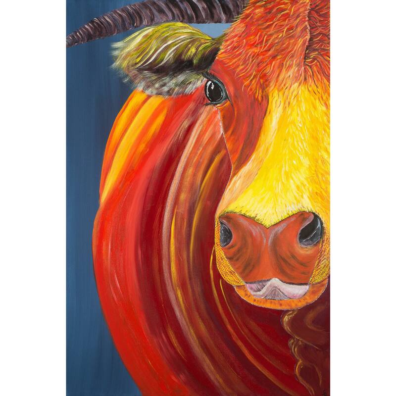 'Titine' Painting Print on Wrapped Canvas - Multi-Color - Overstock ...