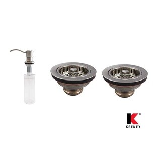 Keeney Basics Double Strainer Kitchen Kit, Stainless Steel - Bed Bath ...