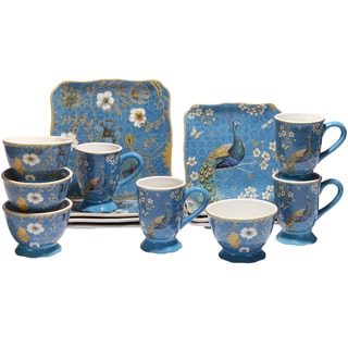 Certified International Exotic Garden 16 -Piece Dinnerware Set - Bed ...
