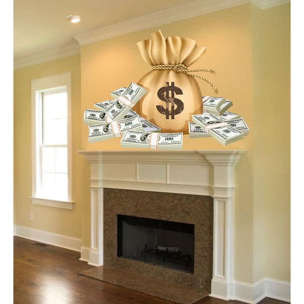 Full Color Money bag Dollars Full Color Decal, Full color sticker ...