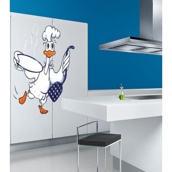 Full Color Chef Cook Duck Sticker Decal (22 x 30) - Bed Bath & Beyond ...