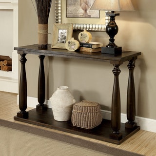 Furniture of America Quez Traditional Walnut 48-inch Console Table ...