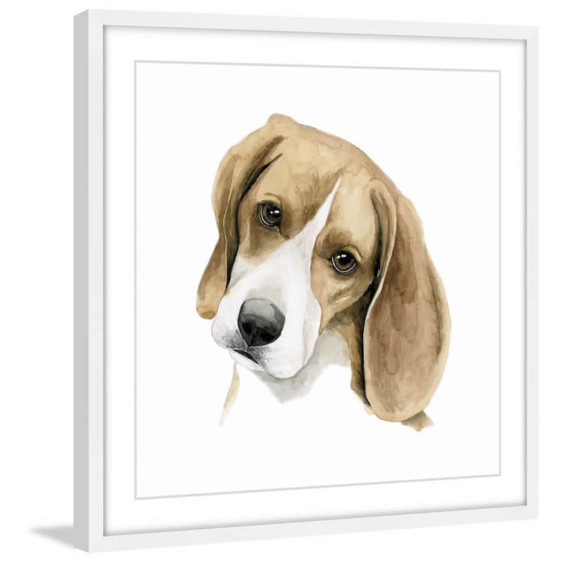 Human's Best Friend III' Framed Painting Print - Overstock - 15952948
