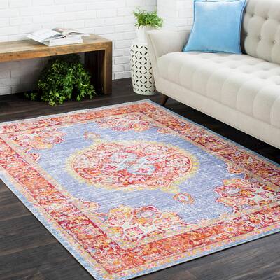 The Curated Nomad Folsom Oriental Blue Area Rug - 7'10" x 10'6 ...