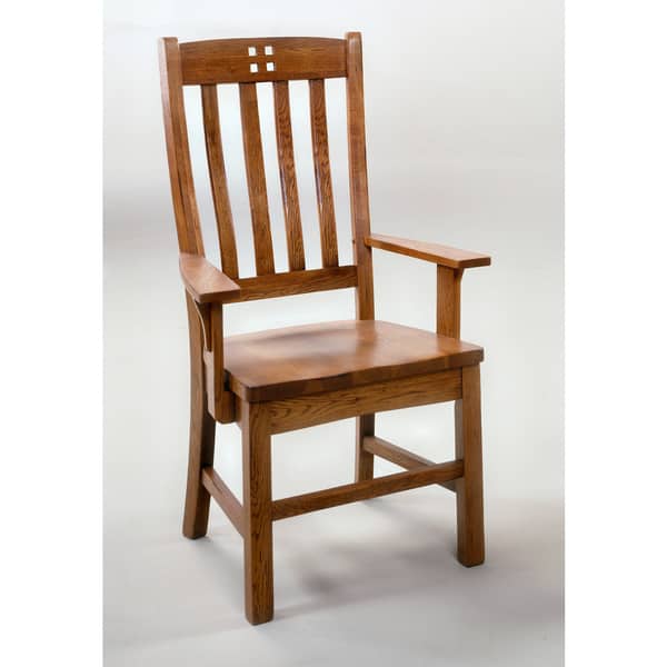 Intercon Rustic Curved Slat Back Dining Arm Chair -2 pack - Bed Bath ...