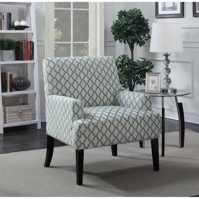 Lyke Home Emilio Quatrefoil Accent Arm Chair - Overstock - 15972714