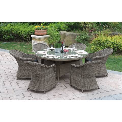 Masden Cushioned 7-piece Dining Set - Overstock - 15973835