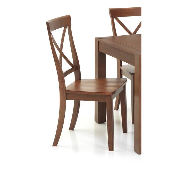 Intercon Lifestyles Walnut X-Back Dining Chair 2- pack - Bed Bath ...