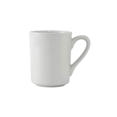 Tuxton Home Colorado Tiara Mug 8.5 oz Porcelain White - Set of 4 ...