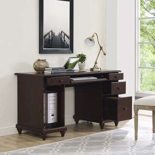 Palmetto Espresso Finish Wood Computer Desk - Bed Bath & Beyond - 16003297