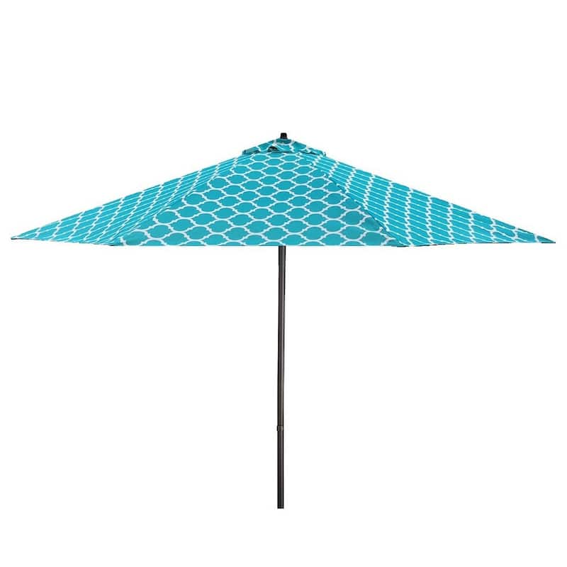 Lauren & Company Moroccan Pattern 9-foot Patio Umbrella - Overstock ...