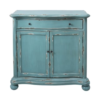 French Country Distressed Blue Door Chest - Bed Bath & Beyond - 16068537