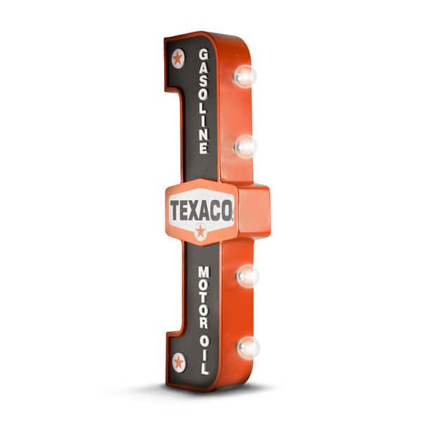 American Art Decor Texaco Gasoline Motor Oil Marquee Man Cave Bar ...