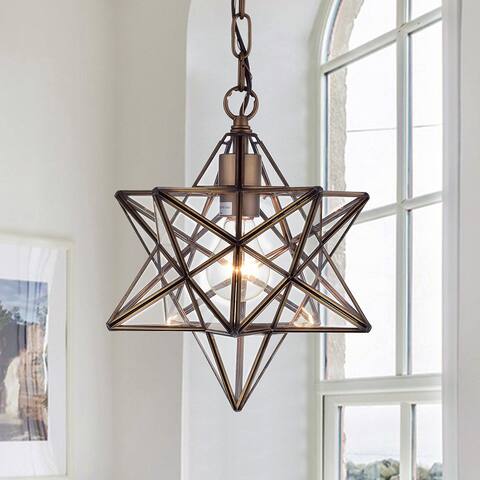Warehouse of Tiffany Minkar 1-light Antique Bronze Star Pendant ...