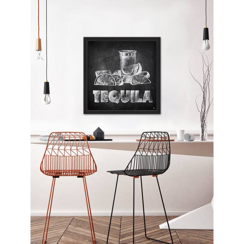 'Tequila on Chalkboard' Framed Painting Print - Bed Bath & Beyond ...