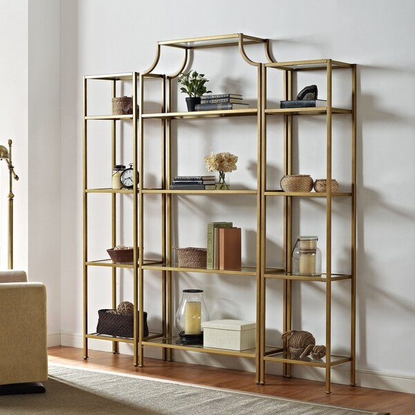 Crosley aimee glass etagere store