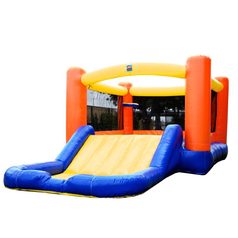 JumpOrange OJ Inflatable Combo, Commercial PVC Vinyl, with Blower - Bed ...