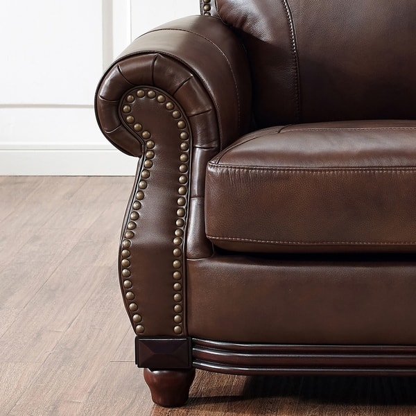 Mesa Brown Leather Sofa and Loveseat Set - Bed Bath & Beyond - 16147942