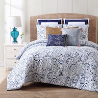 Oceanfront Resort Indienne Paisley Cotton Duvet Cover 3-piece Set - Bed ...