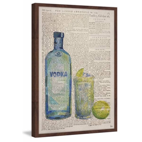 'Vodka Poured' Framed Painting Print - Bed Bath & Beyond - 16201966