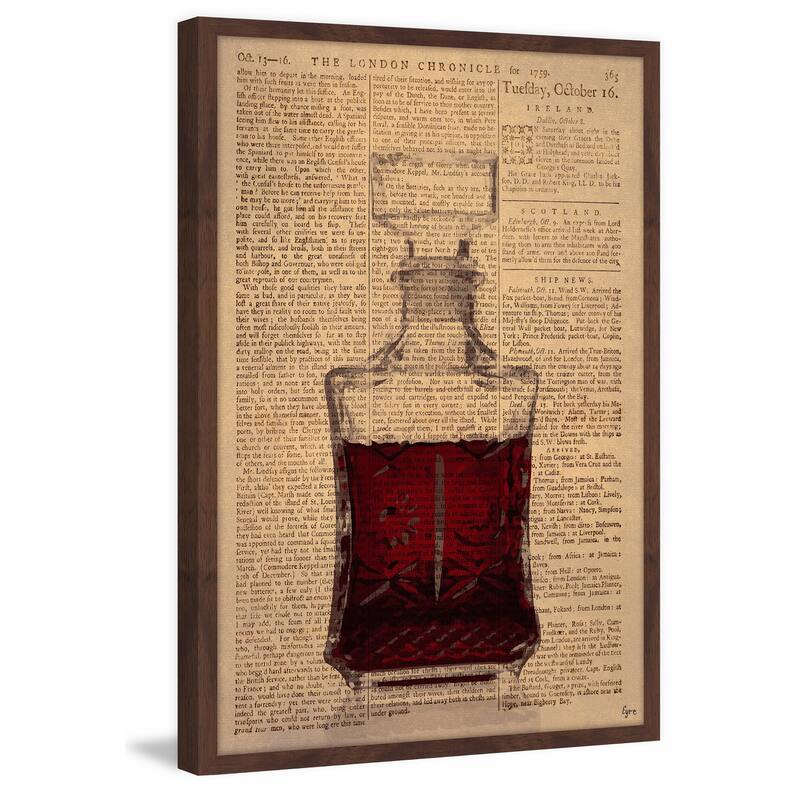 'Red Spirit' Framed Painting Print - Overstock - 16201991