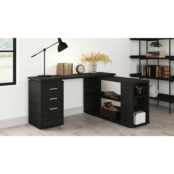 Olive L-Shaped Black Palm Computer Desk - Bed Bath & Beyond - 16287935